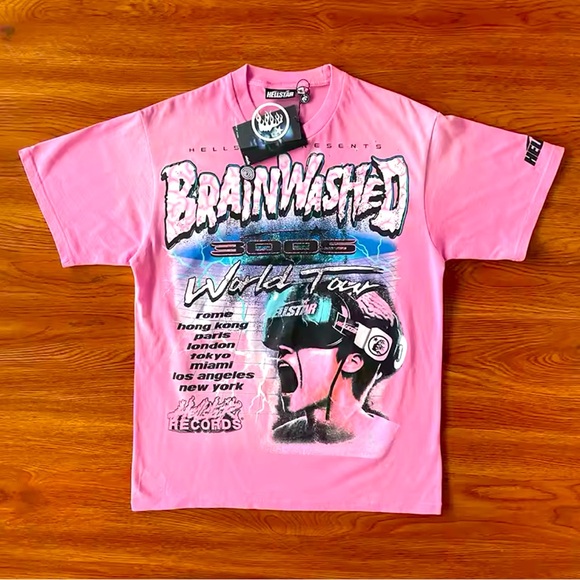 Hellstar | Shirts | Brainwashed Pink Hellstar Tshirt | Poshmark